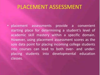 Assessment of student learning 1 | PPTX