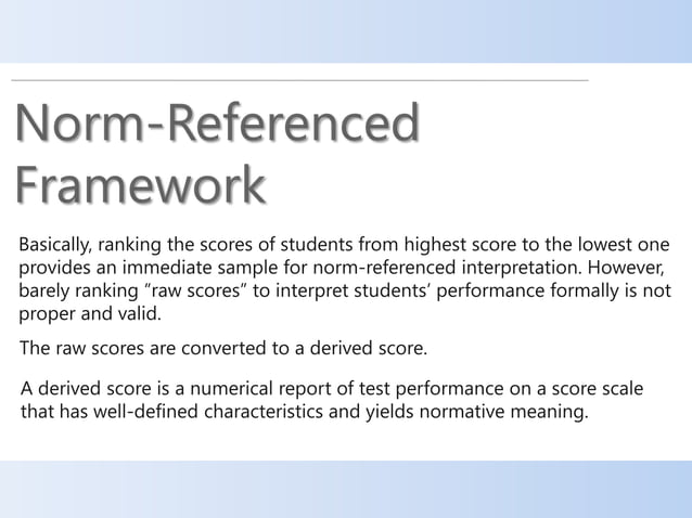 Norm-Referenced and Criterion-Referenced Interpretation | PPTX ...