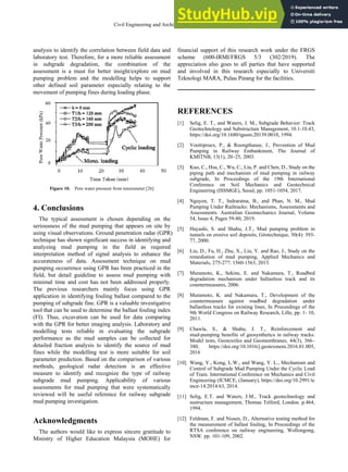 Assessment Of Subgrade Degradation Induced Mud Pumping At Railway Track ...