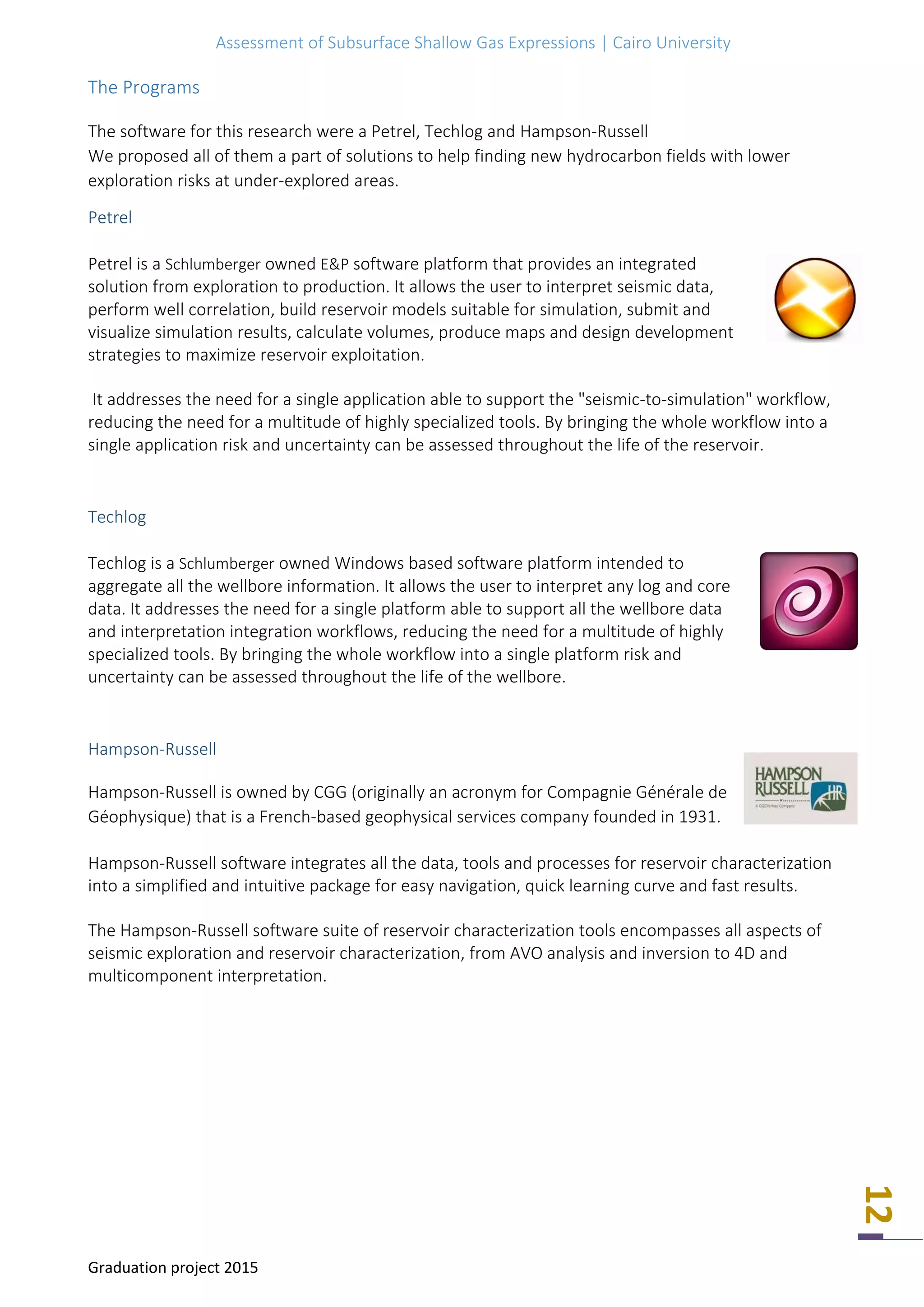 Assessment of subsurface shallow gas expressions | PDF