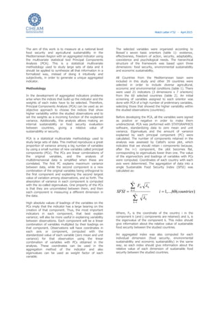 Assessment of sustainable food security | PDF