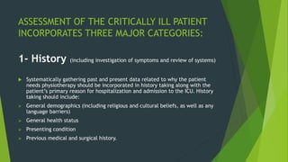 Assessment of the Critically Ill Patient in (.pptx