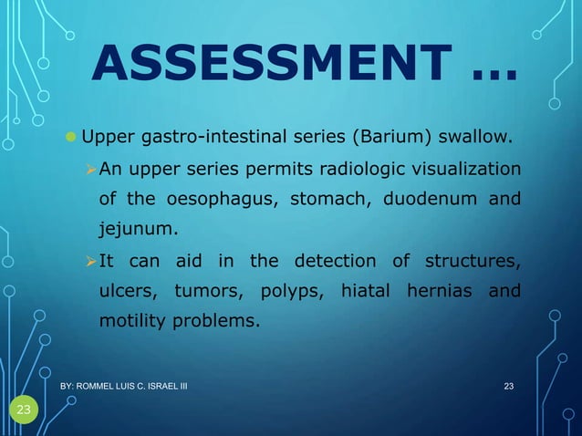 ASSESSMENT OF THE DIGESTIVE SYSTEM.pptx | Digestive Disorders ...