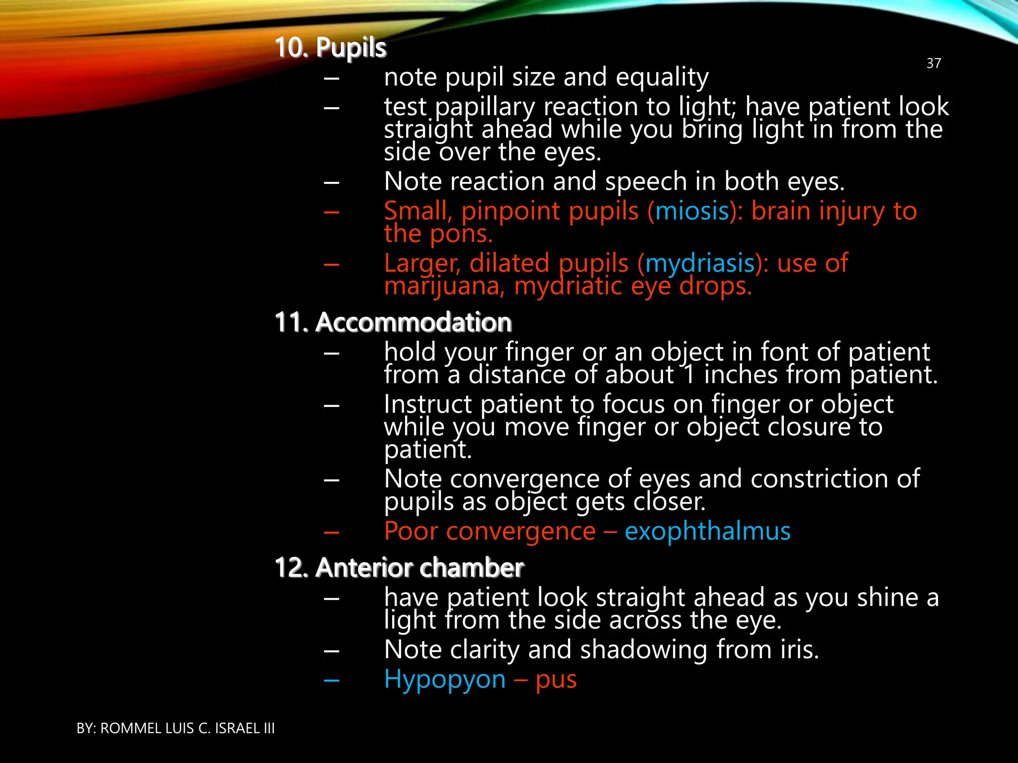 ASSESSMENT OF THE EYE (1)-Health Assessment.ppt