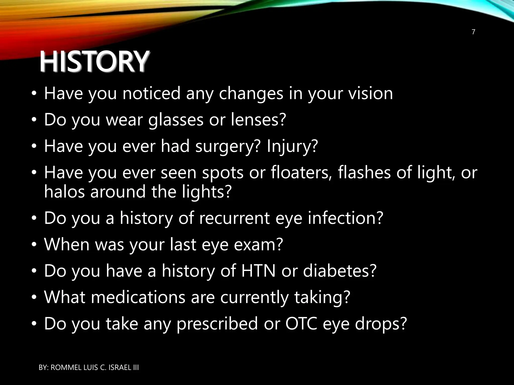 ASSESSMENT OF THE EYE (1)-Health Assessment.ppt