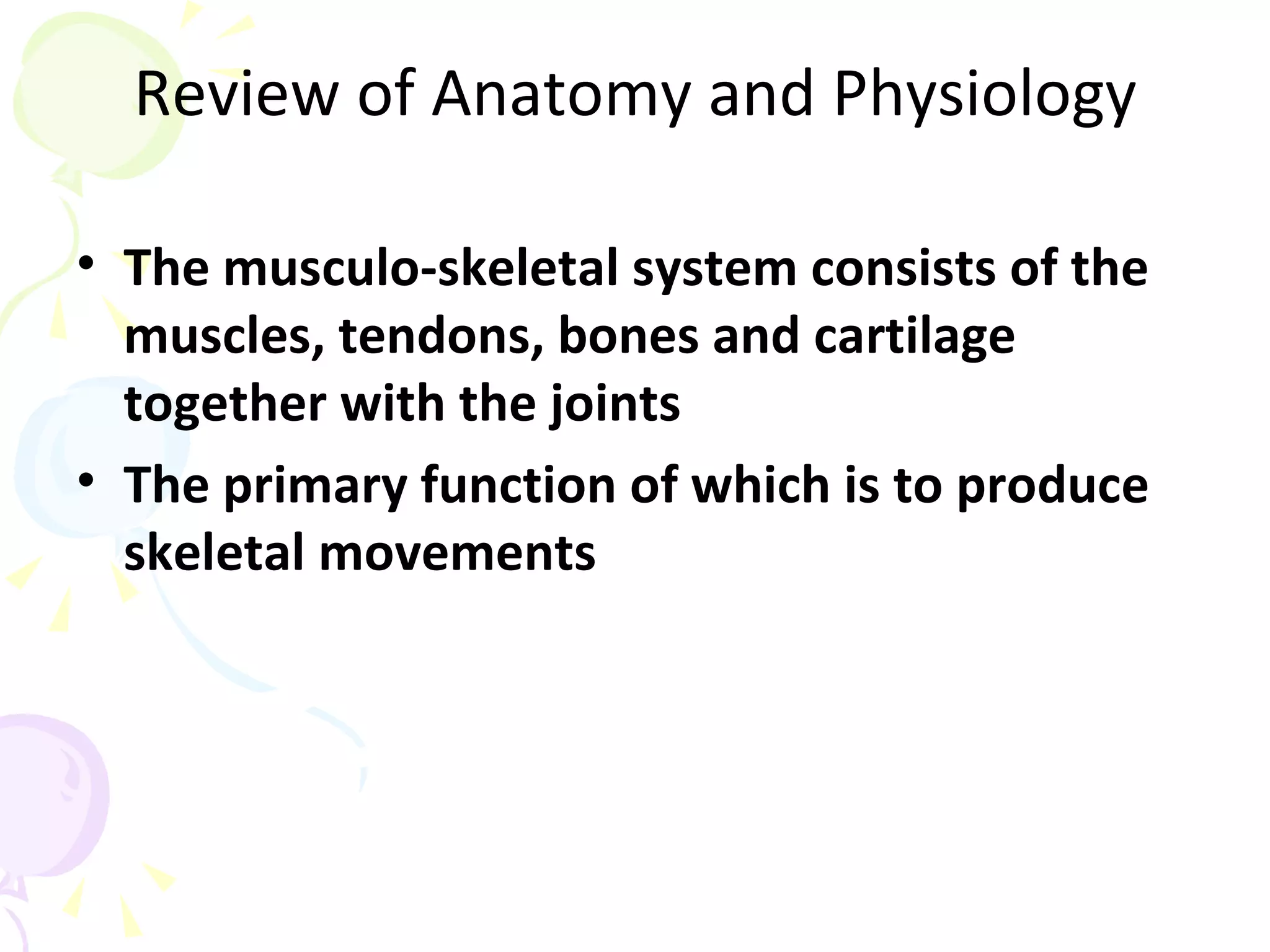 Assessment of the musclo skletal system | PPT