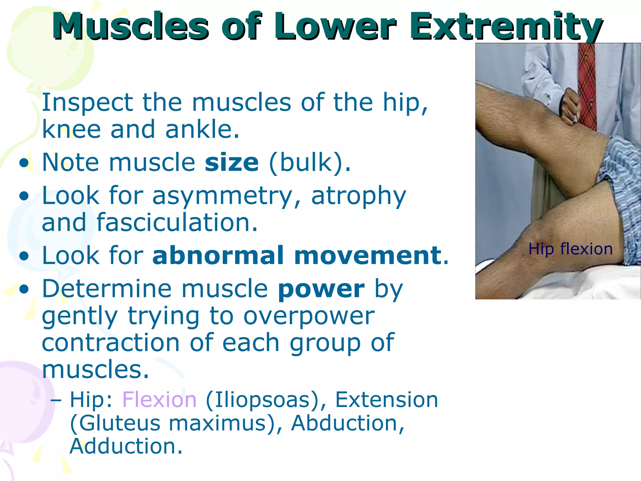 Assessment of the musclo skletal system | PPT