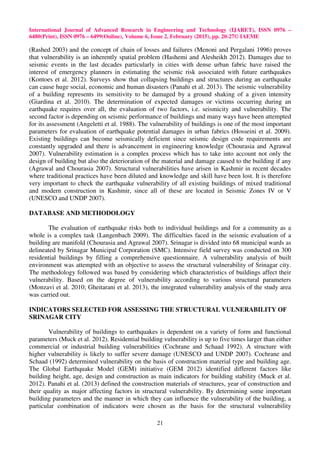 ASSESSMENT OF THE SEISMIC VULNERABILITY OF RESIDENTIAL BUILDINGS OF ...