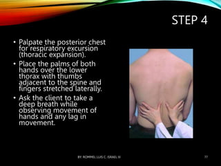 NURSING ASSESSMENT OF THE THORAX AND LUNGS.ppt