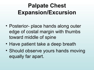 Assessment of the thorax and lungs 5 | PPT | Death, Injury, or Military ...