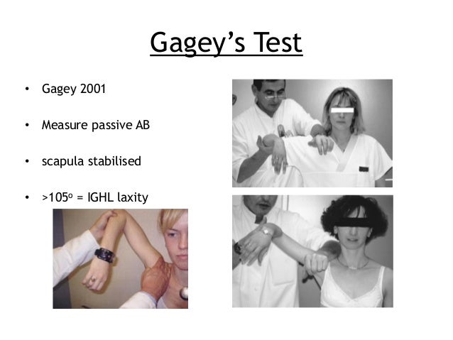 Assessment of the unstable shoulder