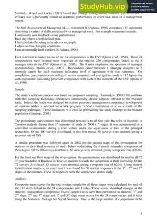 Assessment Of Tourism And Hospitality Management Competencies A Student ...