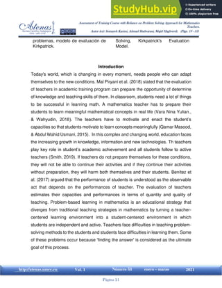 Assessment of Training Course with Reliance on Problem Solving Approach.pdf