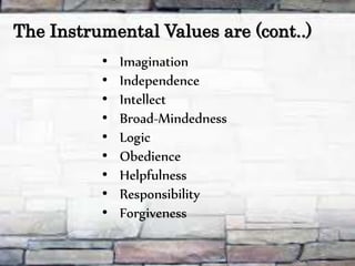 Assessment of values ppt | PPTX