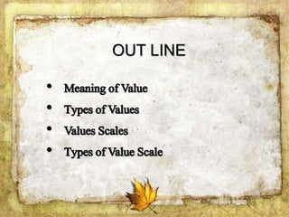 Assessment of values ppt | PPTX