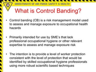 Assessment of various control band systems | PPT