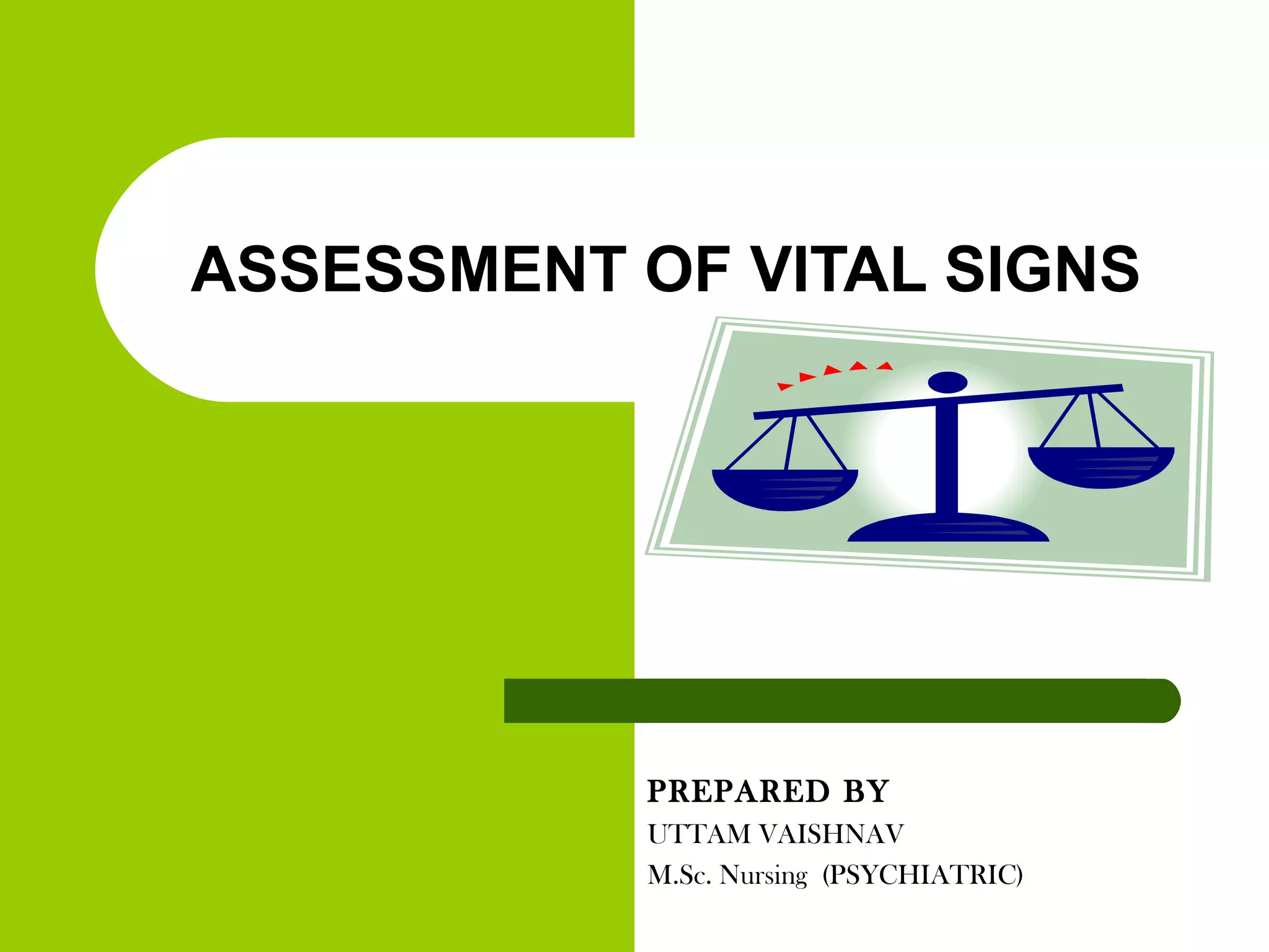 Assessment of vital sign | PPT