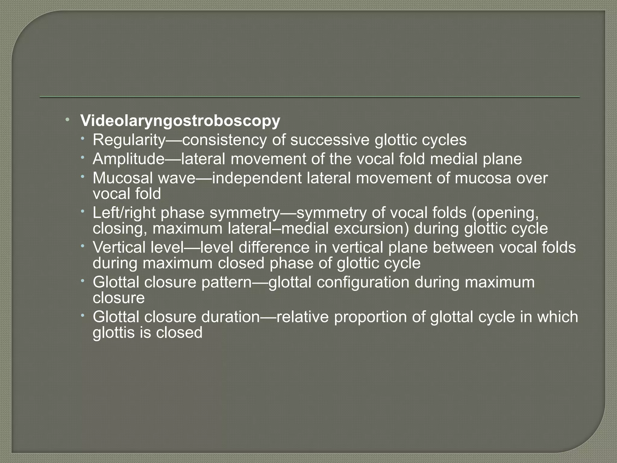 Assessment of voice in professional voice users | PPTX