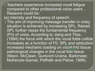 Assessment of voice in professional voice users | PPTX