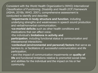 Assessment of voice in professional voice users | PPTX