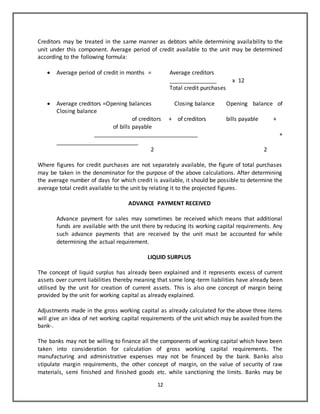 Assessment of Working Capital | DOCX