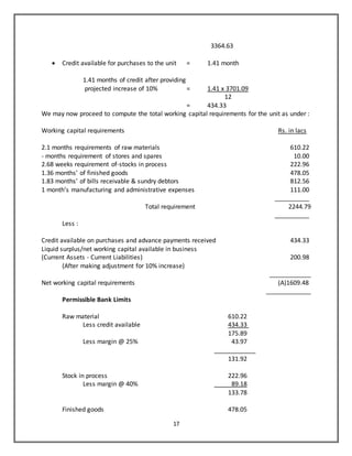 Assessment of Working Capital | DOCX