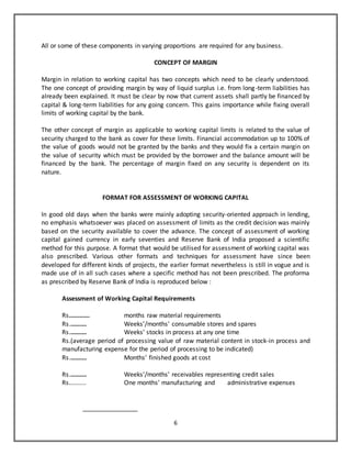 Assessment of Working Capital | DOCX