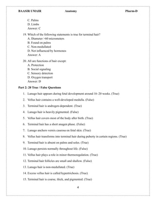 Assessment on Human Hair Anatomy Lanugo, Vellus, and Terminal Hair.pdf
