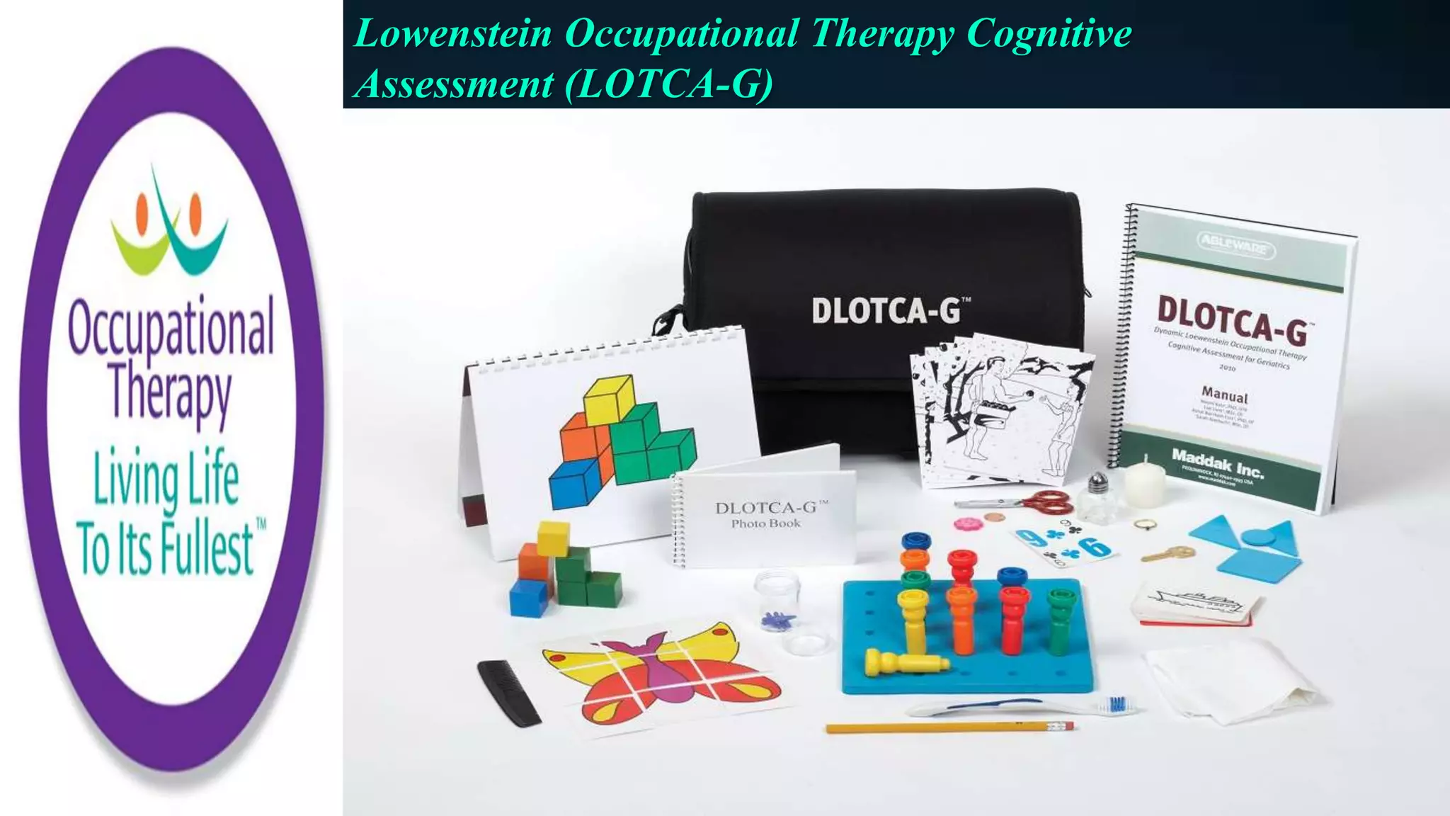 Occupational Therapy Standardized Assessment | PPTX