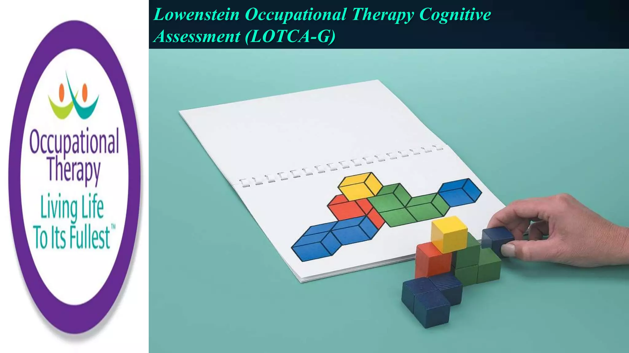 Occupational Therapy Standardized Assessment | PPTX
