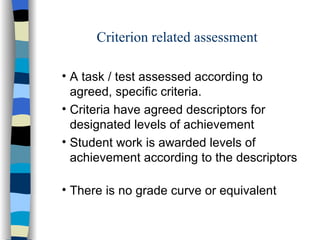 Assessment parent workshop nov 2010 | PPT