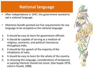 Language Planning in India | PPTX