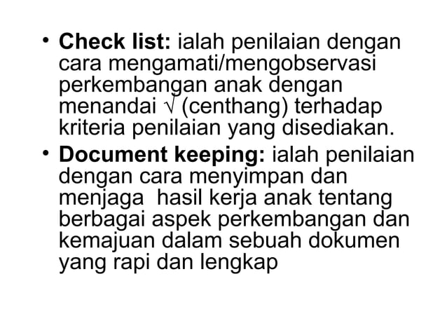 Assessment paud | PPT