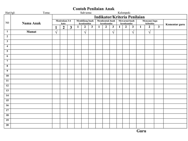 Assessment paud | PPT