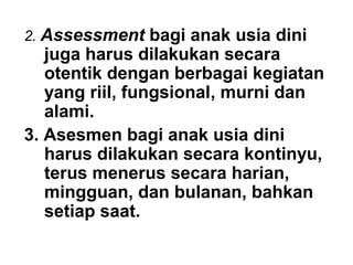 Assessment paud | PPT