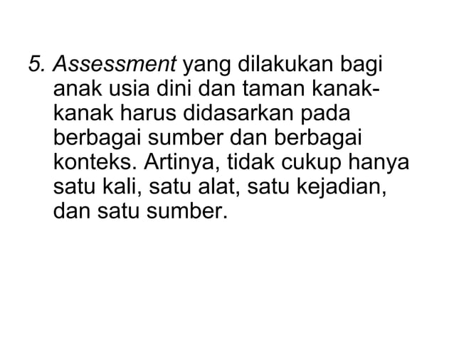 Assessment paud | PPT