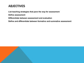 Assessmentpep | PPTX