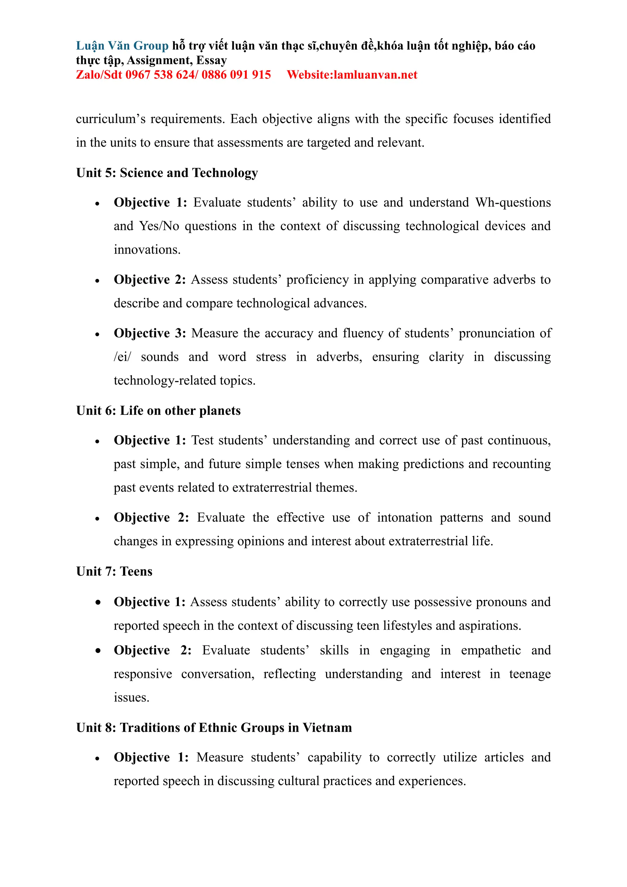 This assessment plan proposal is to outline a structured approach to ...