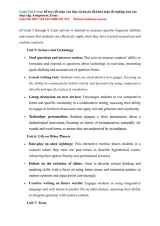 This assessment plan proposal is to outline a structured approach to ...