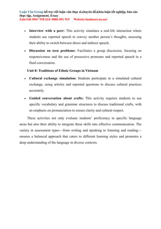 This assessment plan proposal is to outline a structured approach to ...