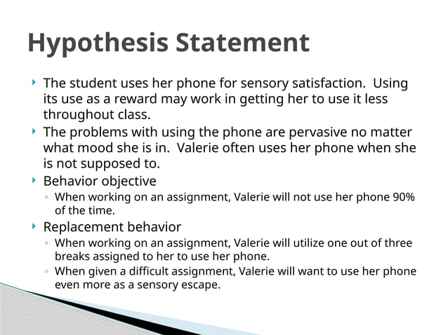 Assessment Portfolio: Case Study of a Student with Intellectual ...