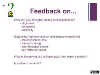 Assessment portfolio year 3S | PPT