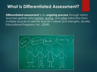 Assessment powerpoint by Sandra Dilworth | PPT