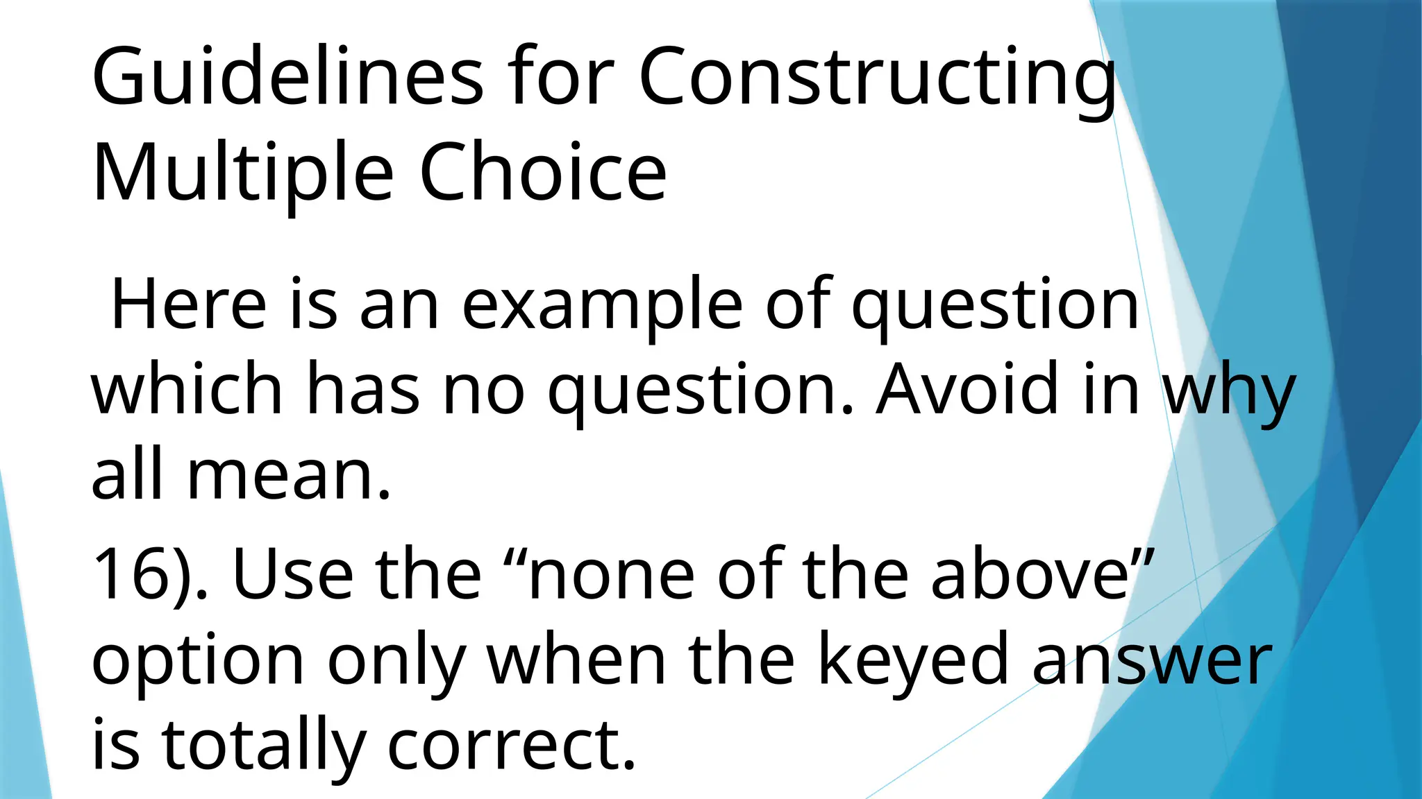 distinguishing and constructing various papr and pencil test | PPTX