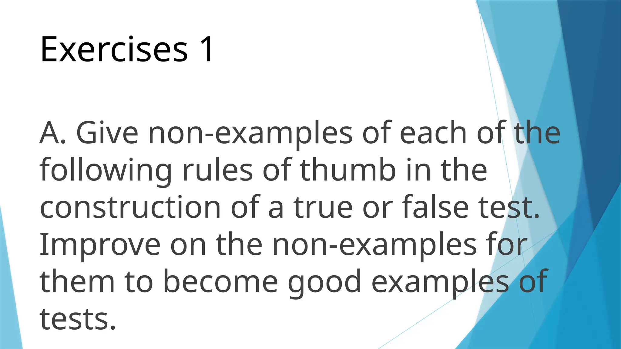 distinguishing and constructing various papr and pencil test | PPTX