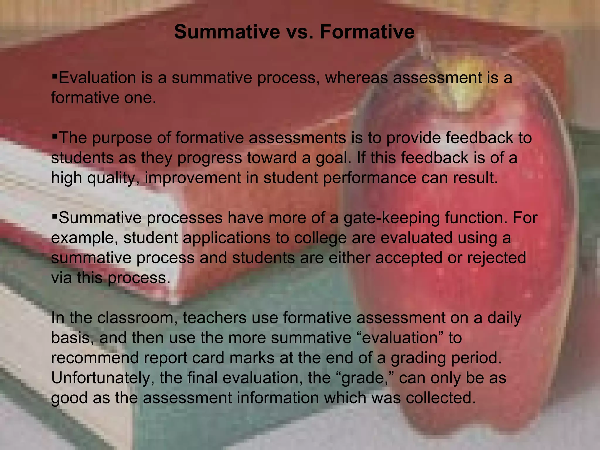 Assessment Presentation | PPT | Educational Assessment | Education
