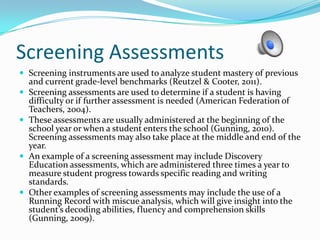 Assessment presentation | PPT