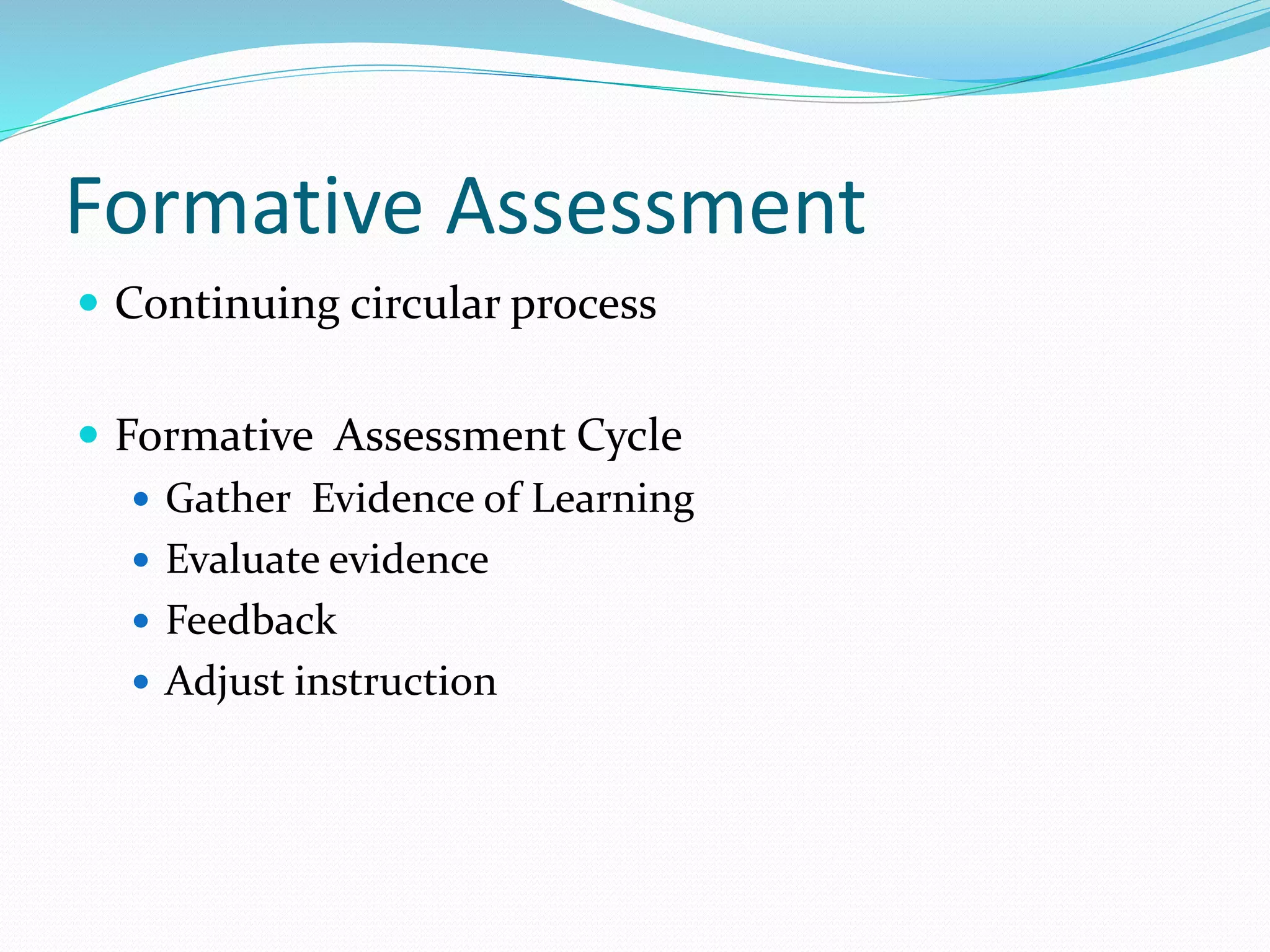 Assessment presentation | PPTX