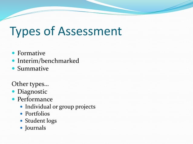 Assessment presentation | PPTX