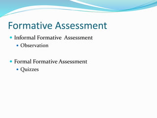 Assessment presentation | PPTX